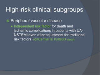 Non st elevation myocardial infarction and unstable angina | PPTX