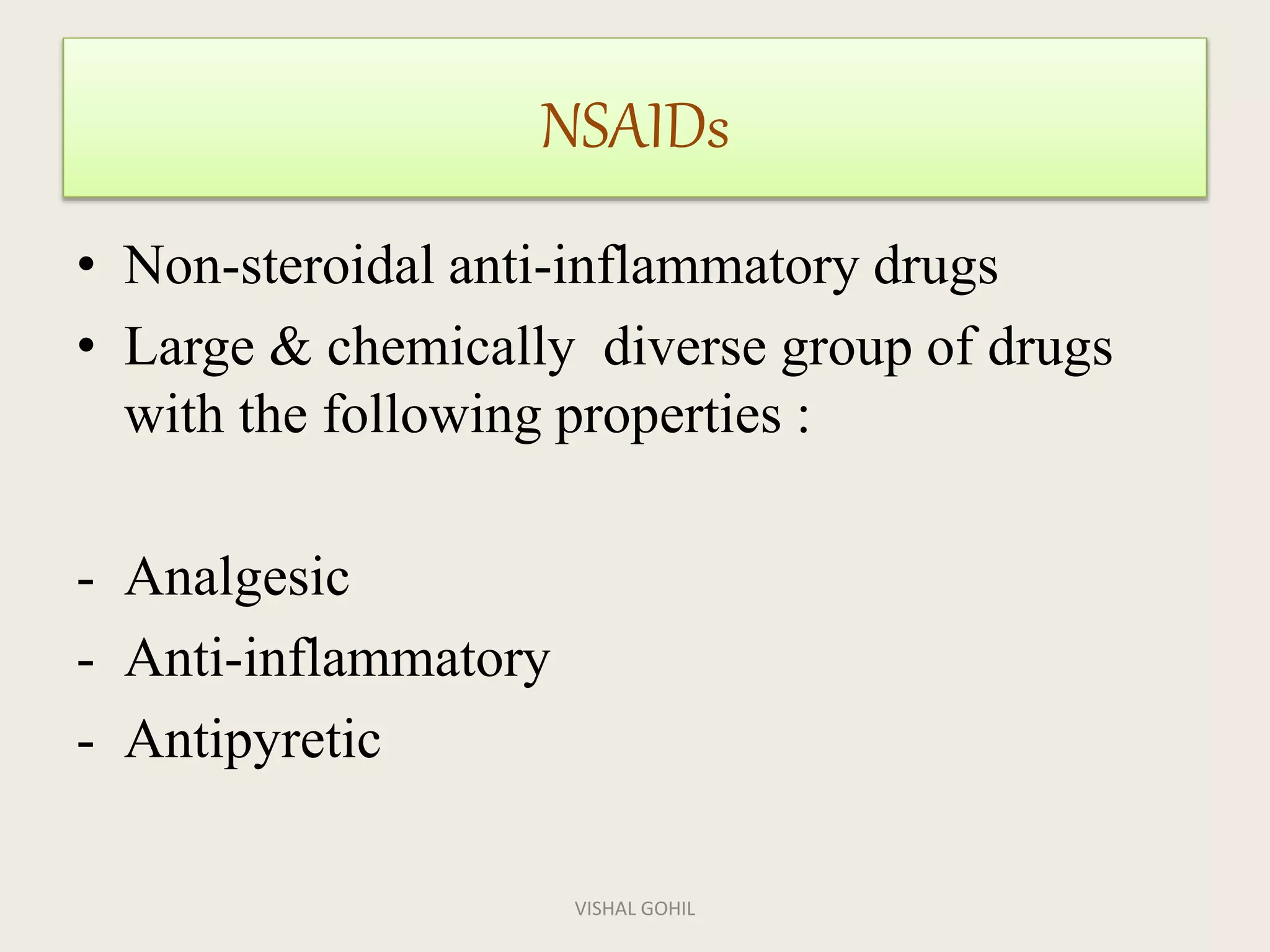 NSAIDs IN DENTISTRY | PPTX