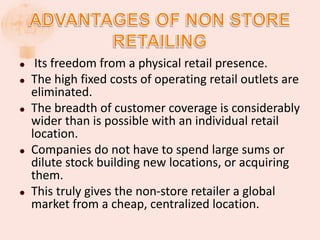 Non store based retailing | PPTX