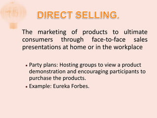 Non store based retailing format | PPT