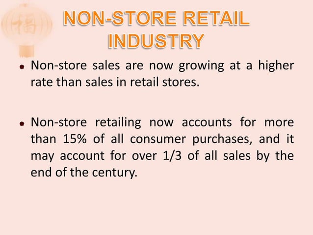 Non Store Based Retailing Final | PPTX