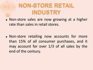 Non store retailing | PPTX