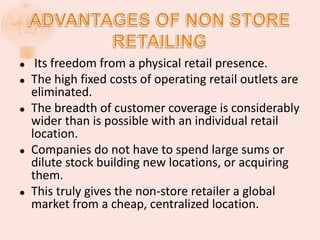 Non store retailing | PPTX
