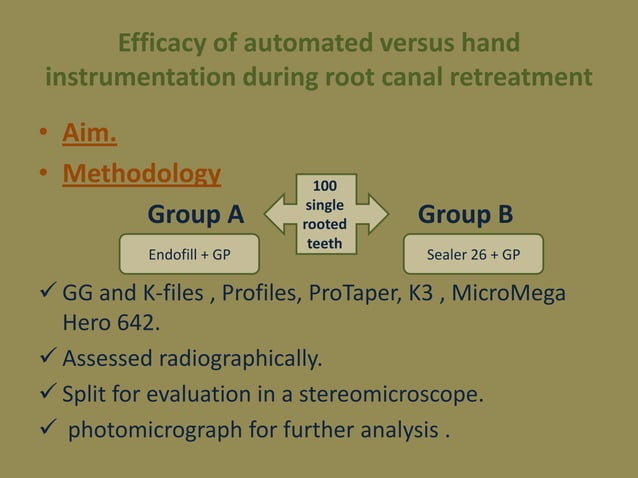 Non Surgical Re-treatment with RNT Files | PPT