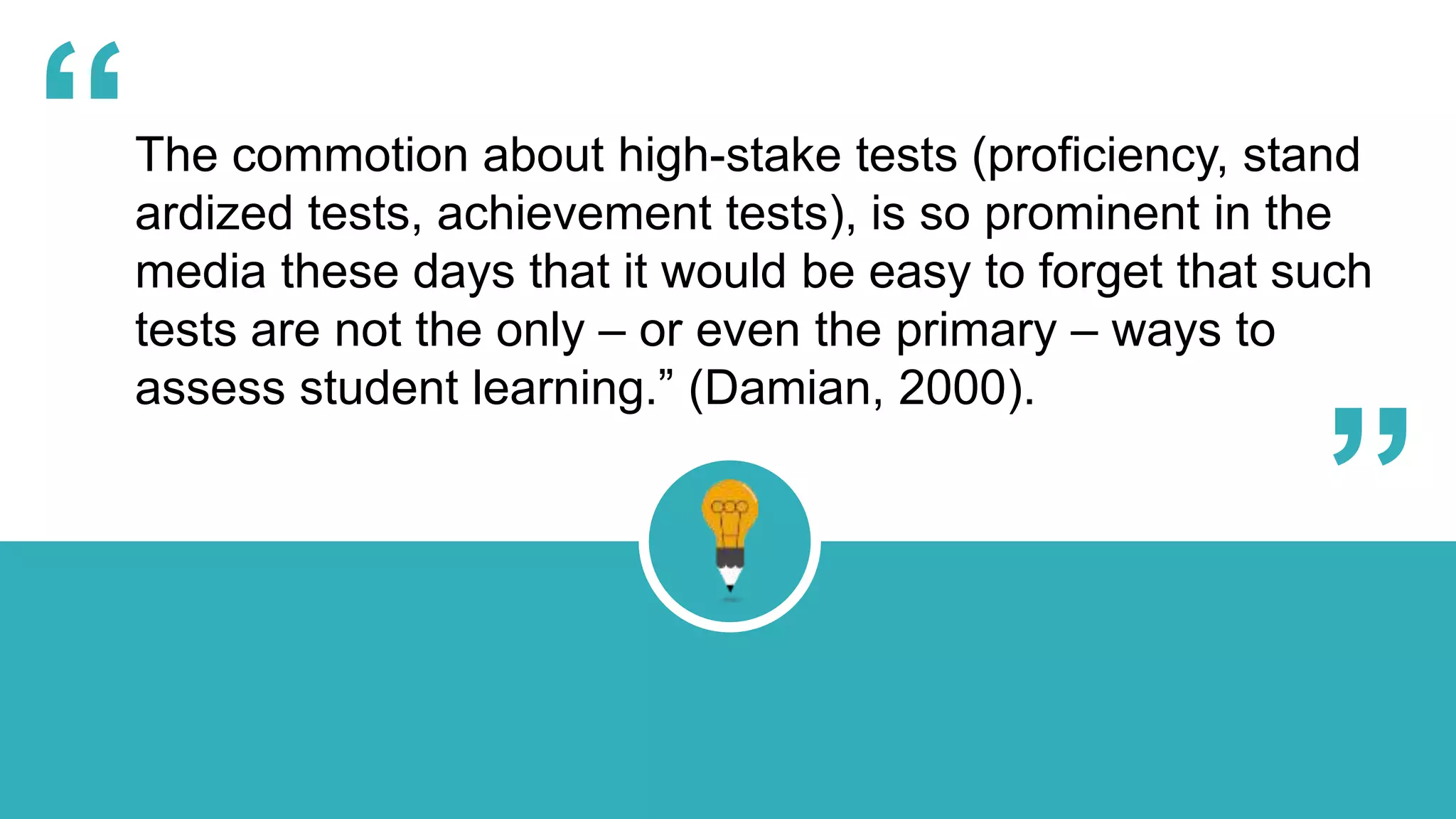 Non-Test Assessments | PPTX