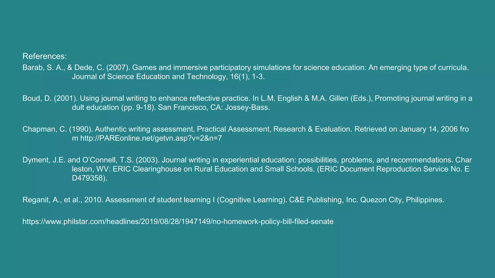 Non-Test Assessments | PPTX