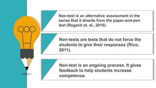 Non-Test Assessments | PPTX