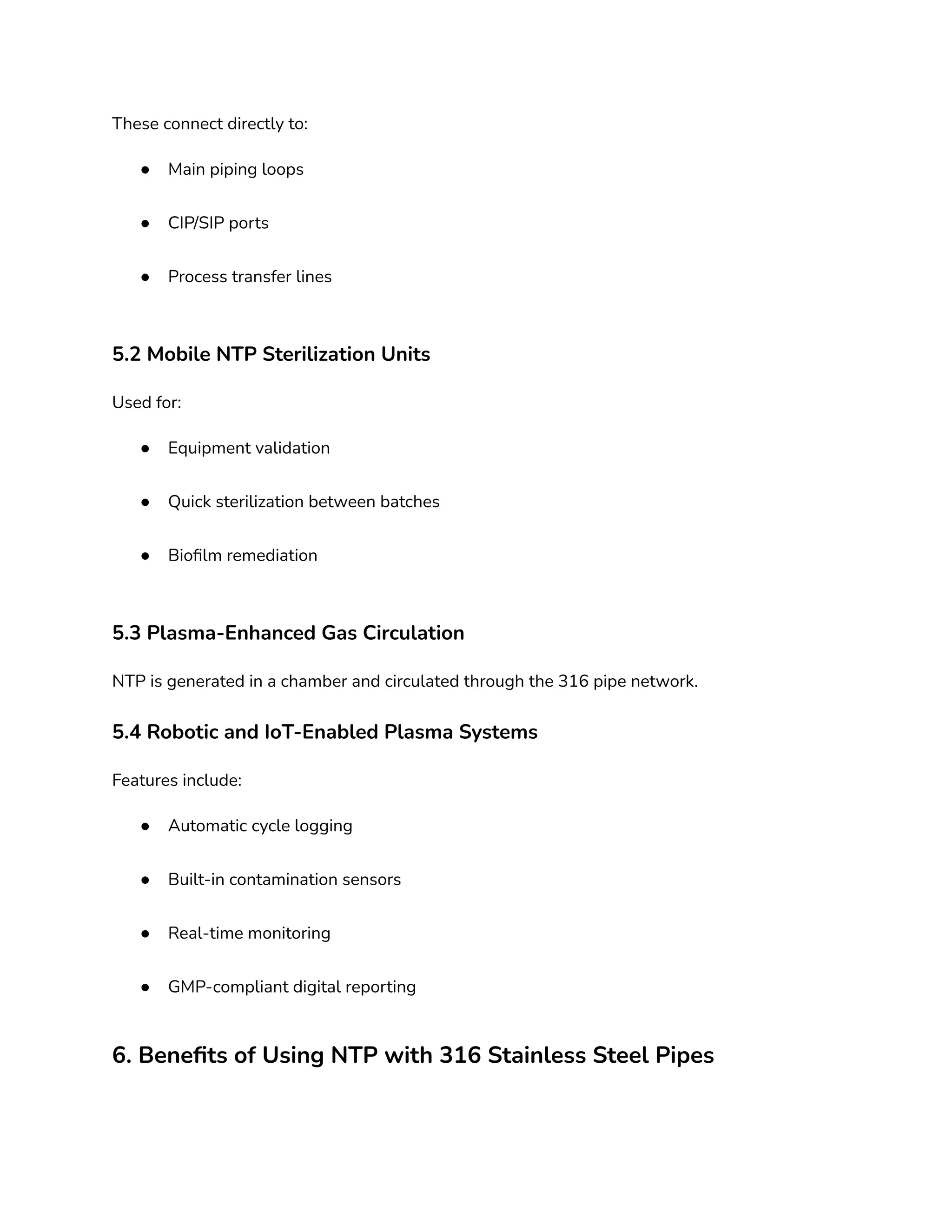 Non-Thermal Plasma Sterilization in Pharmaceutical Plants Using 316 ...