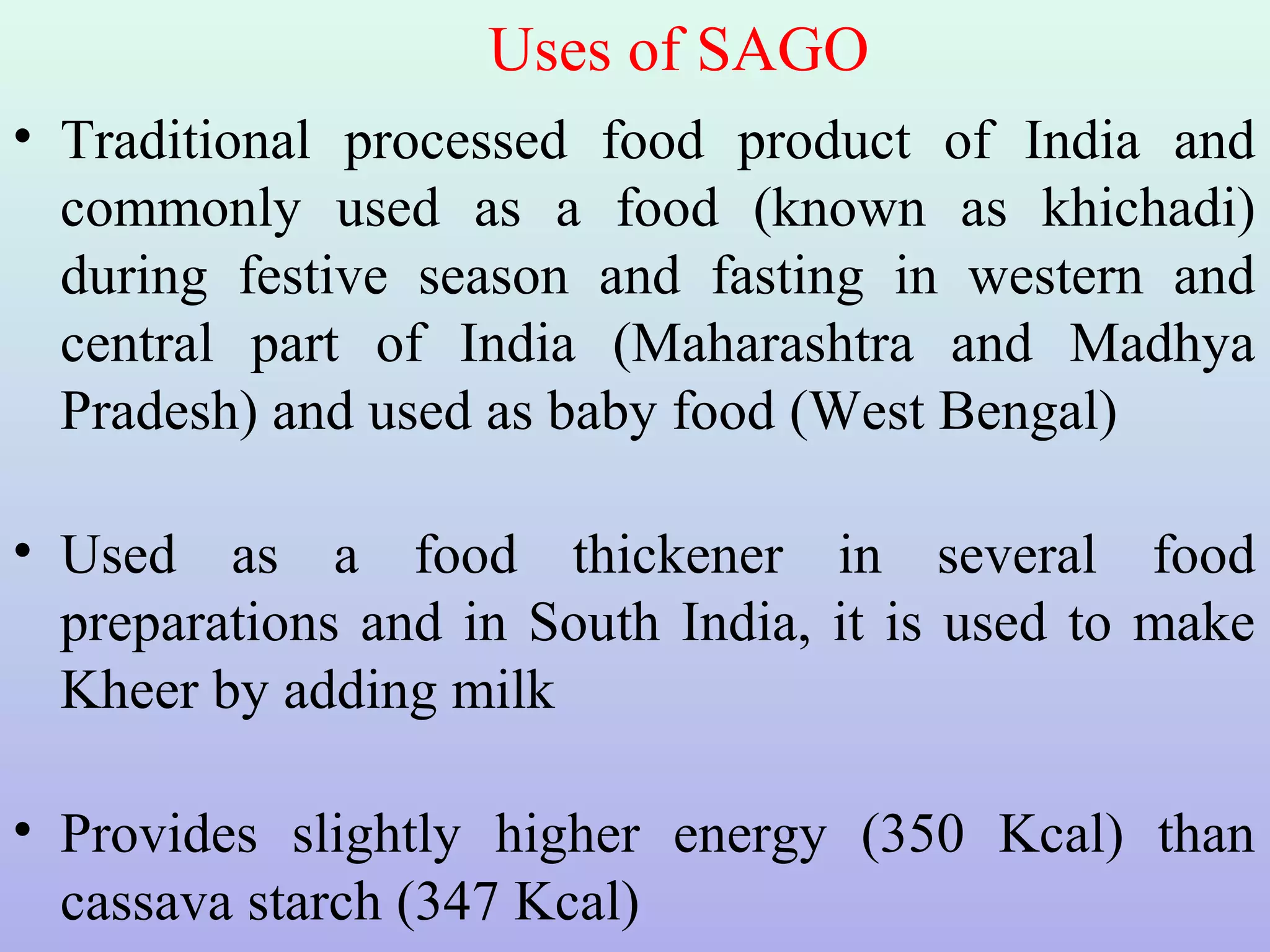 Ultrasound and Ozone processing techniques in cassava starch and Sago ...