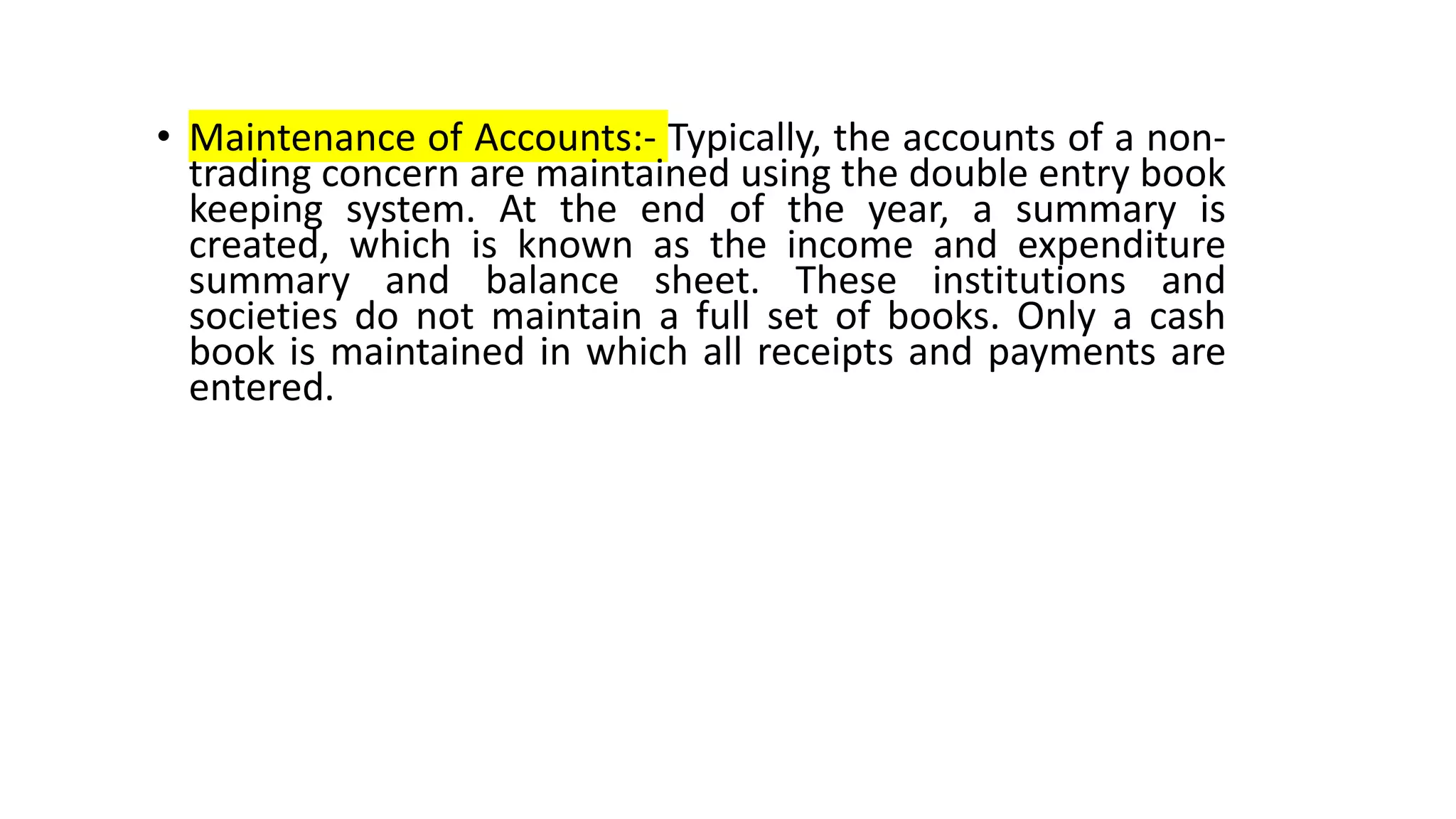 Non-Trading Organisation or NPO | PPTX