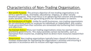 Non-Trading Organisation or NPO | PPTX