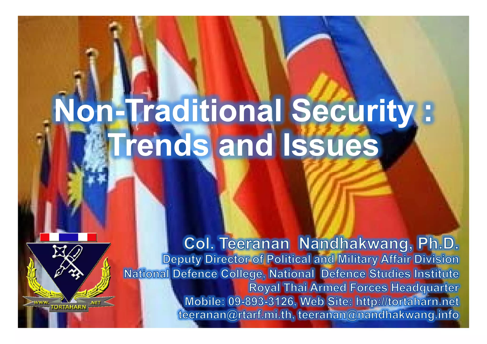 Non traditional security (asean) | PDF