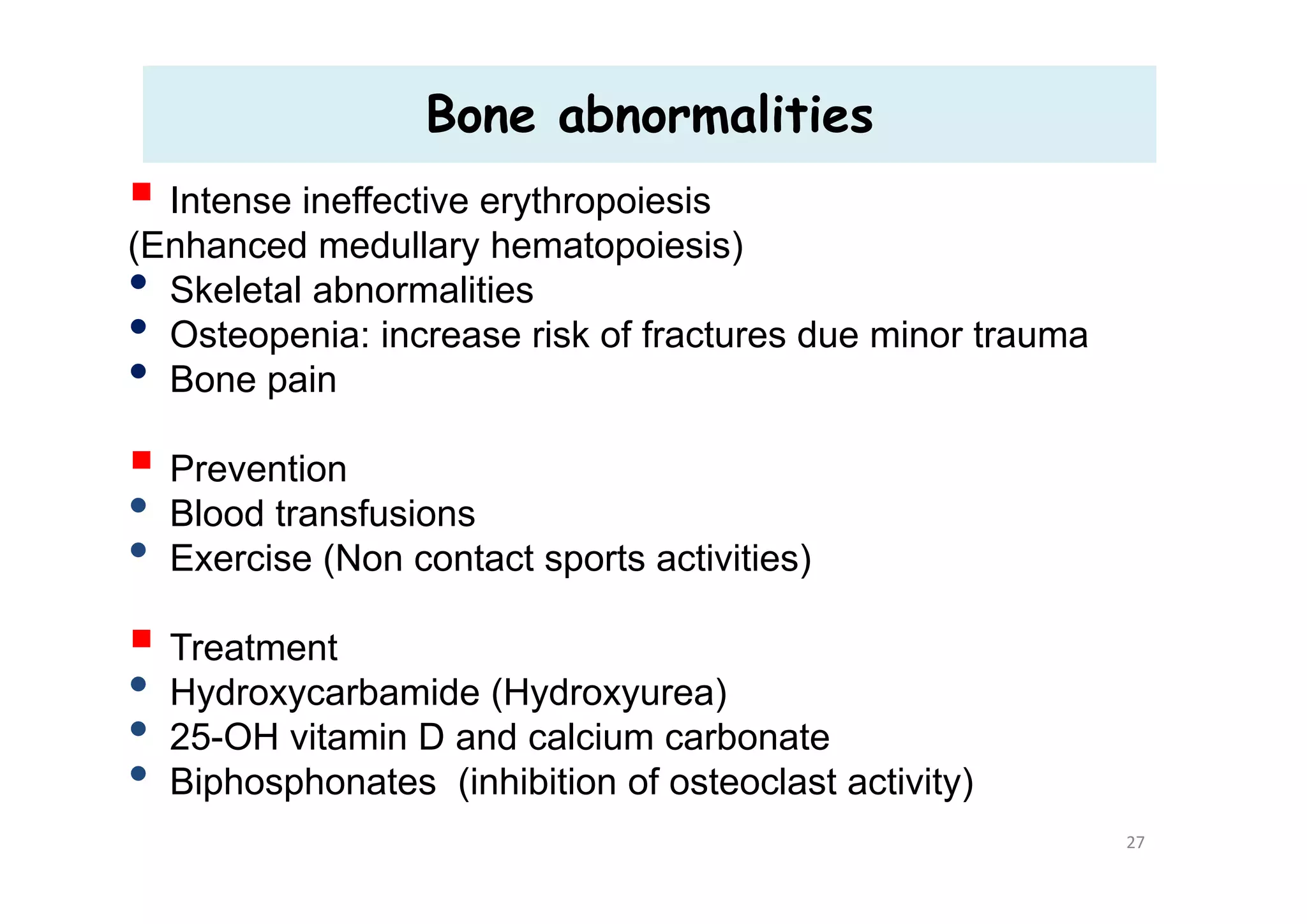 Non transfusion dependent thalassemias beta-thalassemia intermedia and ...