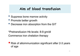 Non transfusion dependent thalassemias beta-thalassemia intermedia and ...