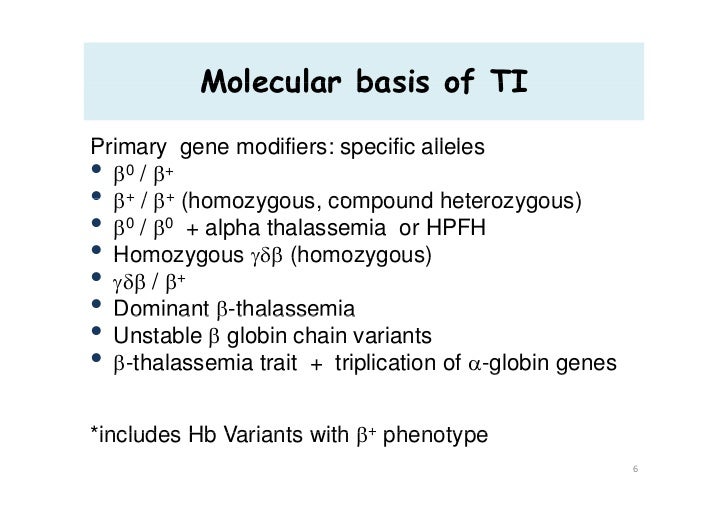 Non transfusion dependent thalassemias beta-thalassemia intermedia an…