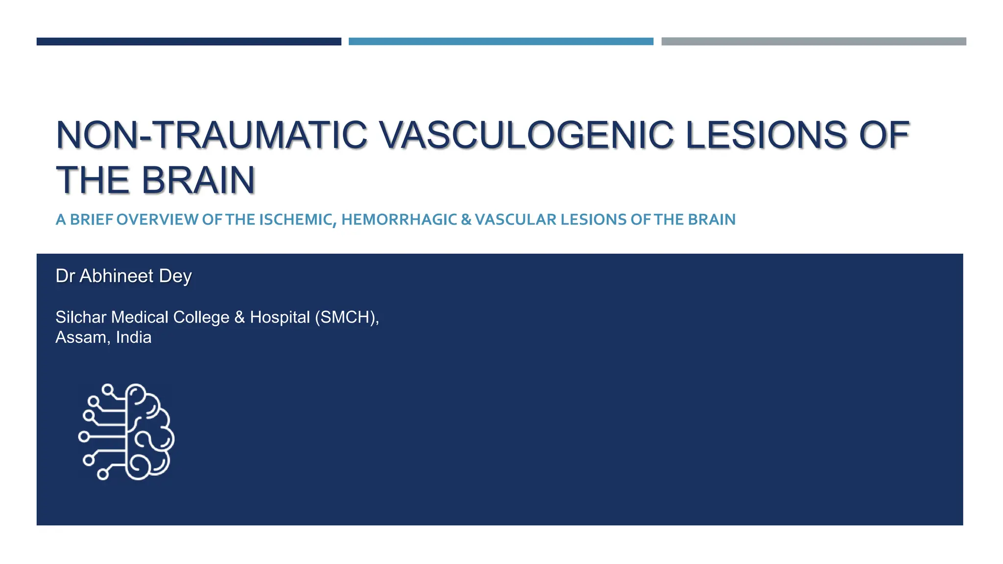 Non-traumatic Vasculogenic Lesions of the Brain | PPTX