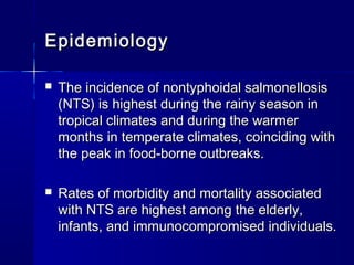 Non typhoid salmonellosis | PPT