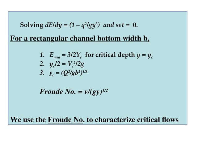 OPEN CHANNEL FLOW TYPES OF FLOW IN CHANNEL | PPT