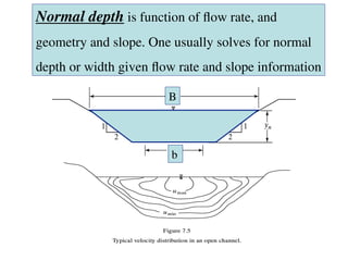 OPEN CHANNEL FLOW TYPES OF FLOW IN CHANNEL | PPT