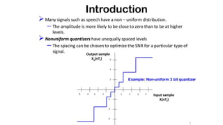 Non-Uniform Quantisation in digital communication system | PPTX