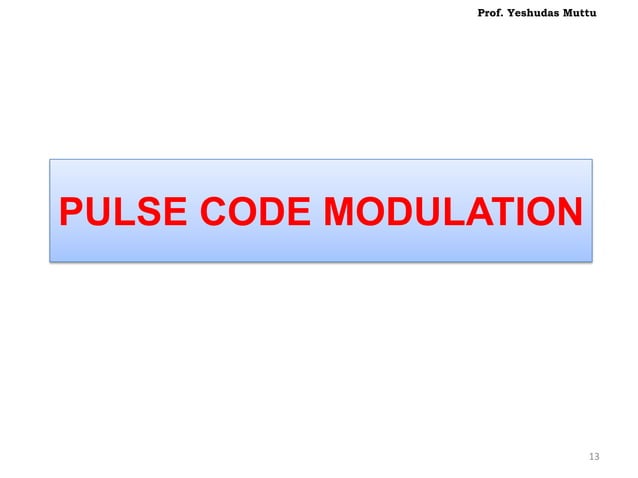 Companding & Pulse Code Modulation | PDF