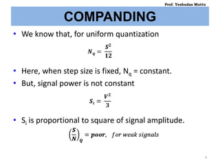 Companding & Pulse Code Modulation | PDF