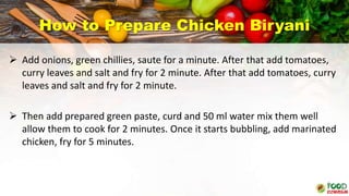 Chicken Biryani | How to prepare Chicken Biryani | Non veg recipes ...