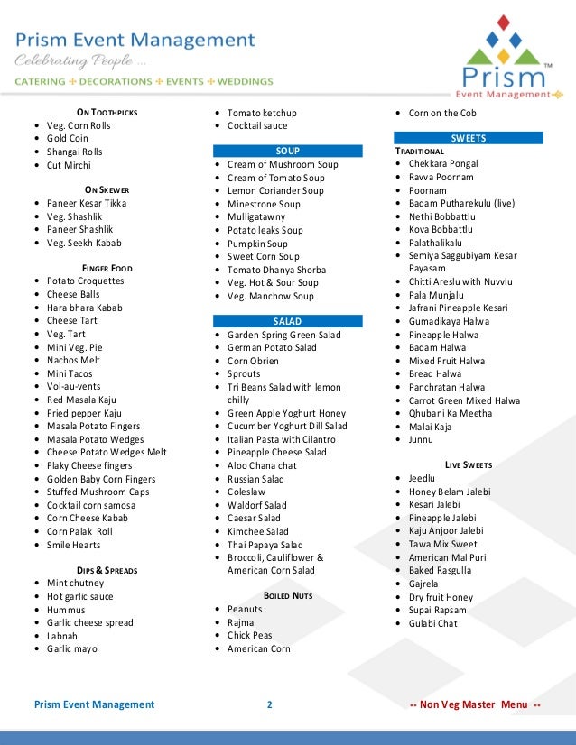 Non Veg Master Menu A4 non-veg-master-menu-a4