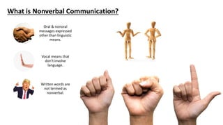 Non verbal business communication project | PPT