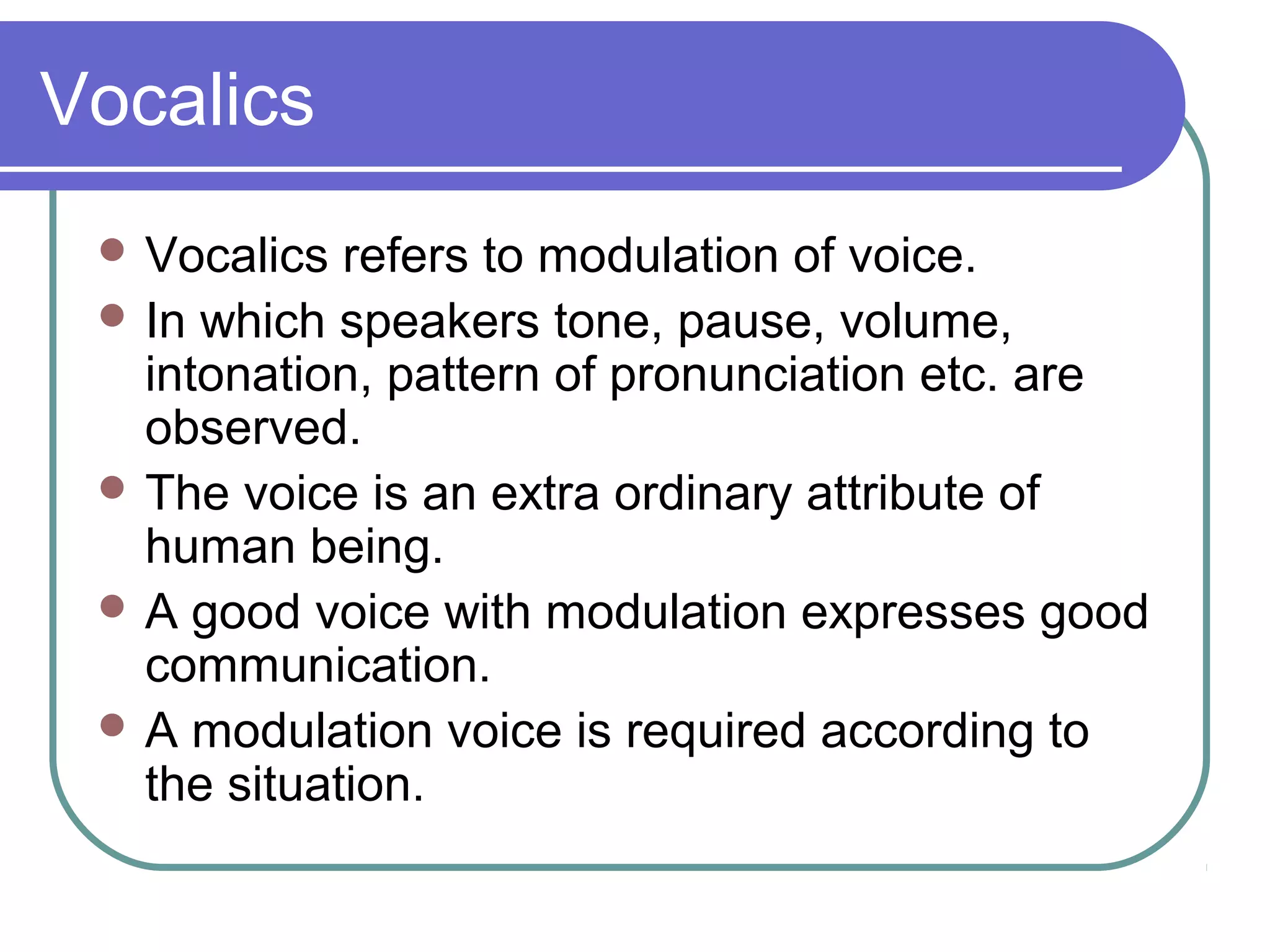 Non verbal codes | PPT