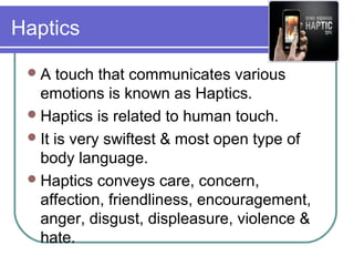 Non verbal codes | PPT
