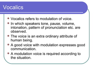 Non verbal codes | PPT