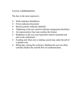 Non verbal communication | PDF