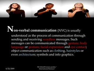 Non Verbal Comm By Subh | PPTX