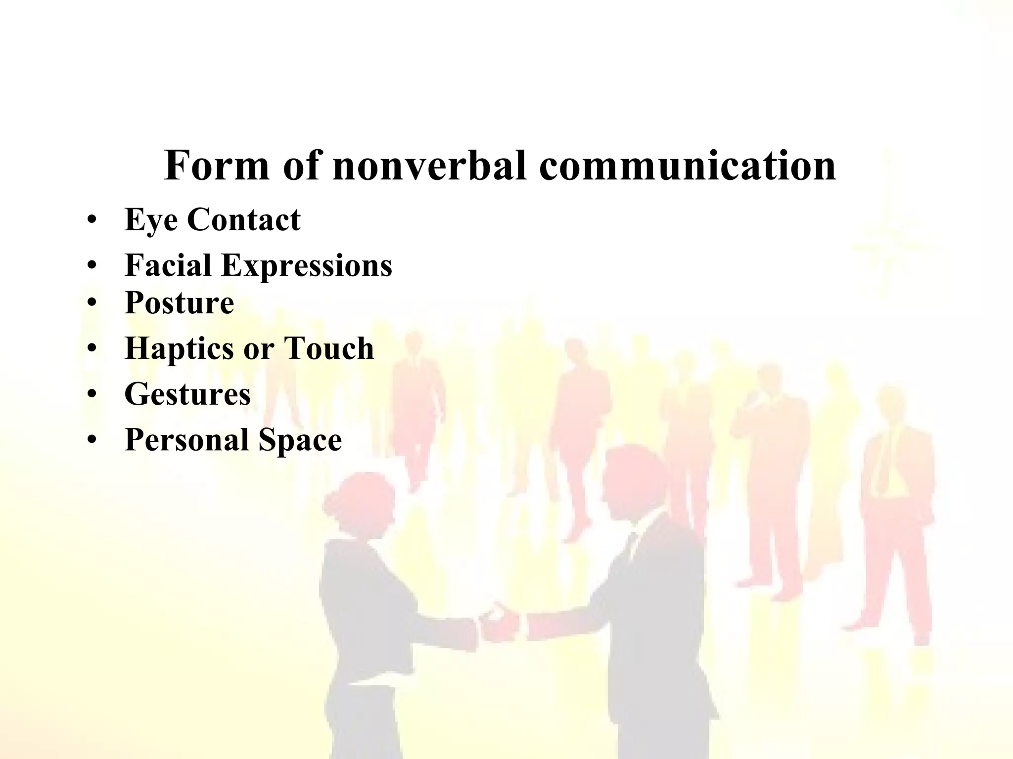 Non verbal communicatio | PPT