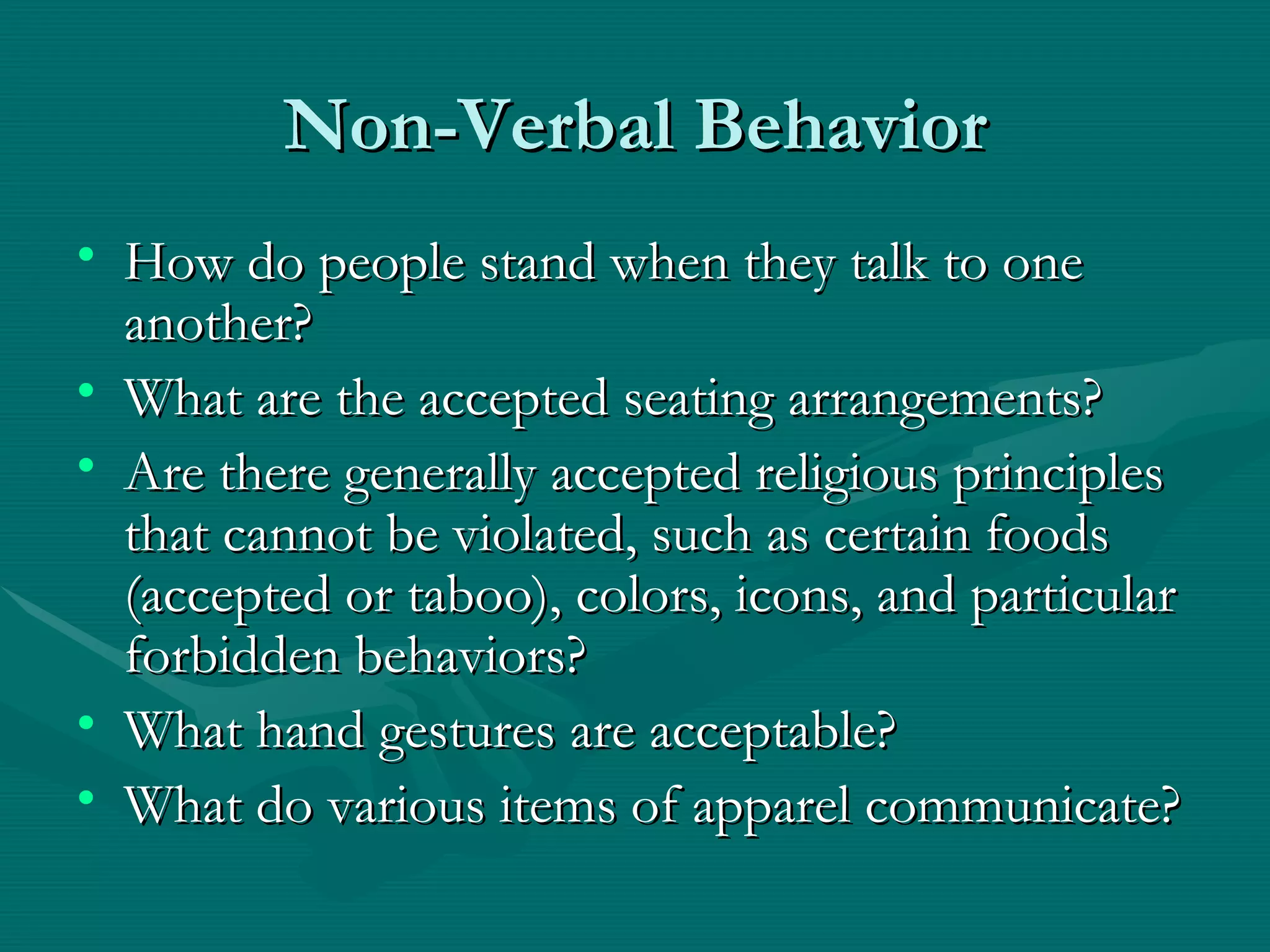 Non verbal communication | PPT