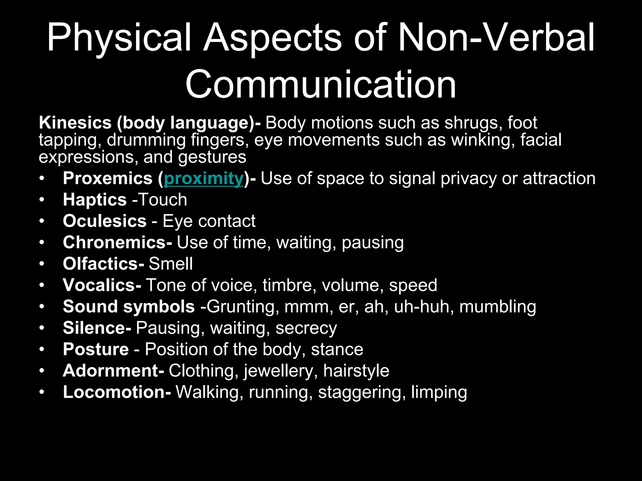 Non verbal communication | PPTX
