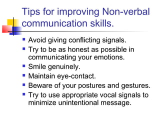 Non verbal communication | PPT