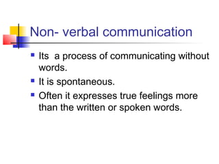 Non verbal communication | PPT