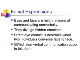 Non verbal communication | PPT