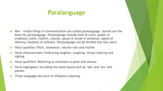 Non verbal communication | PPTX