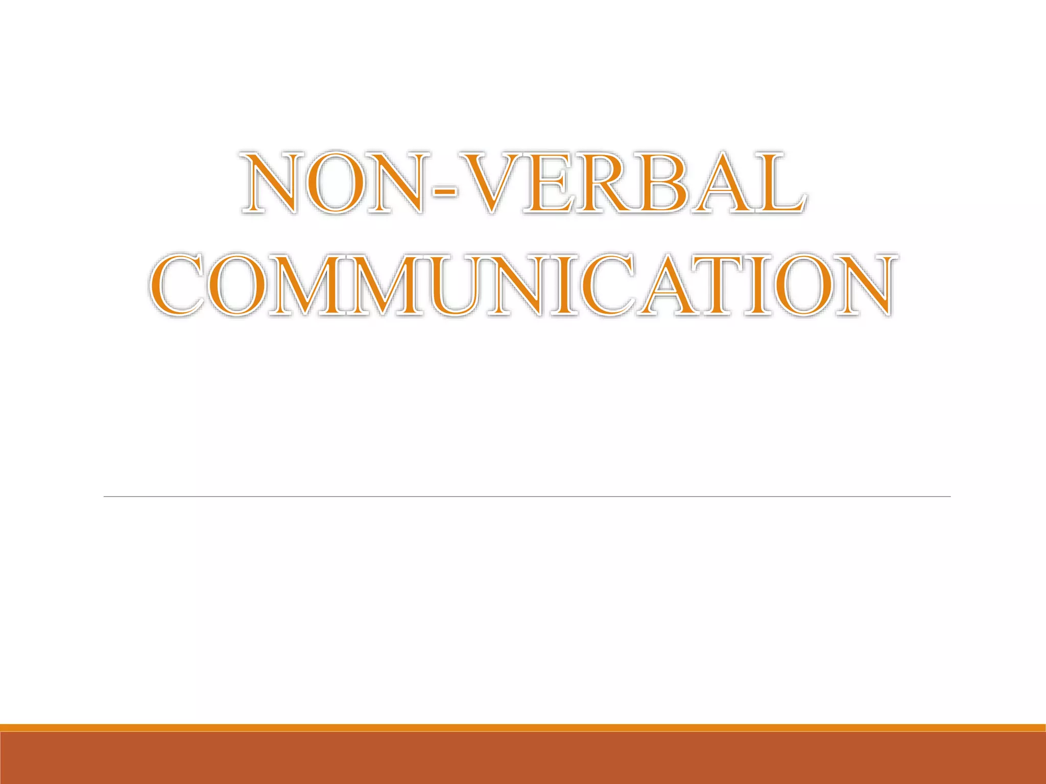 Non verbal communication | PPT