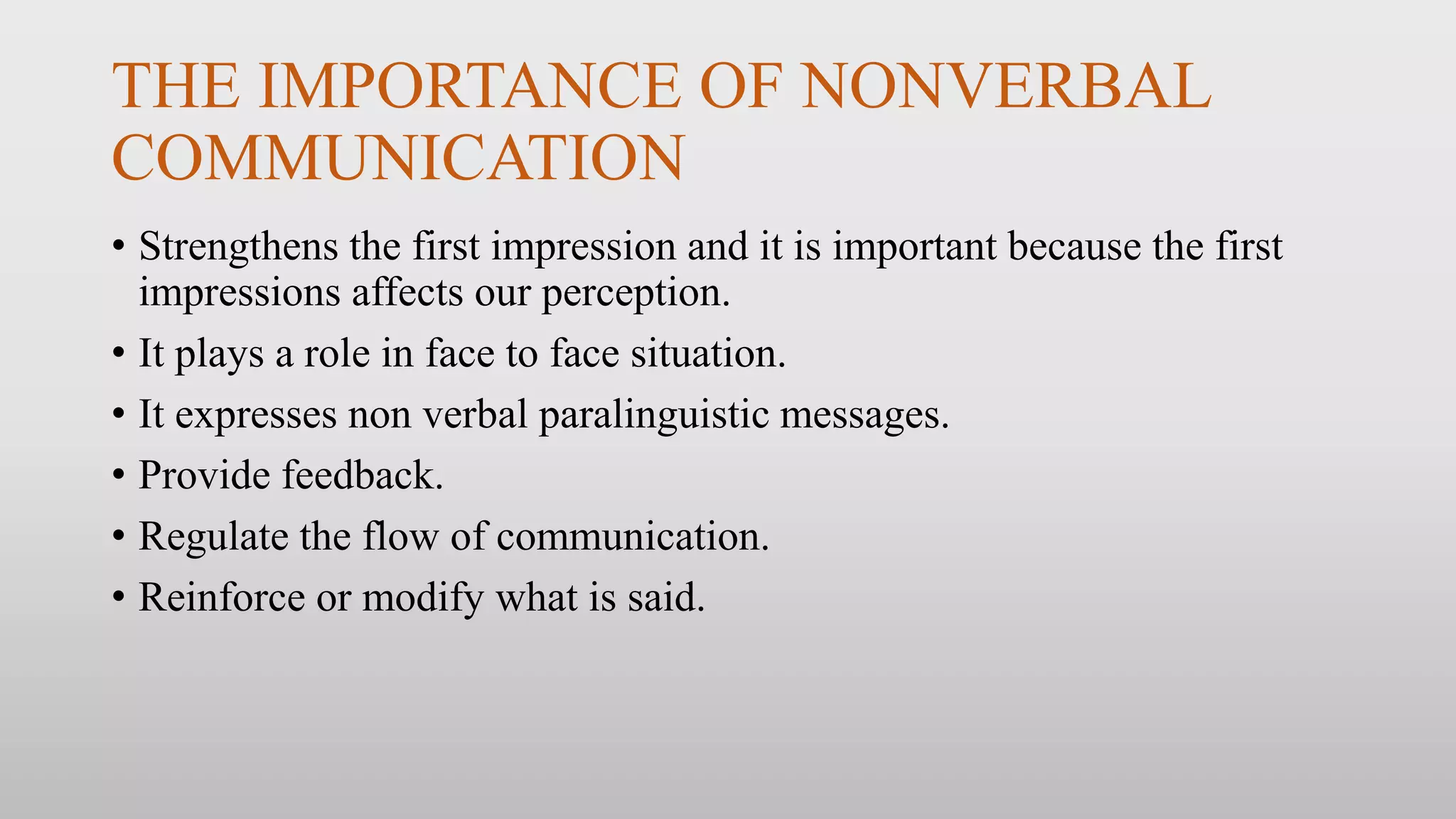 Non verbal communication | PPTX