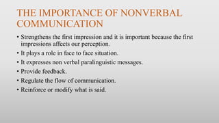 Non verbal communication | PPTX