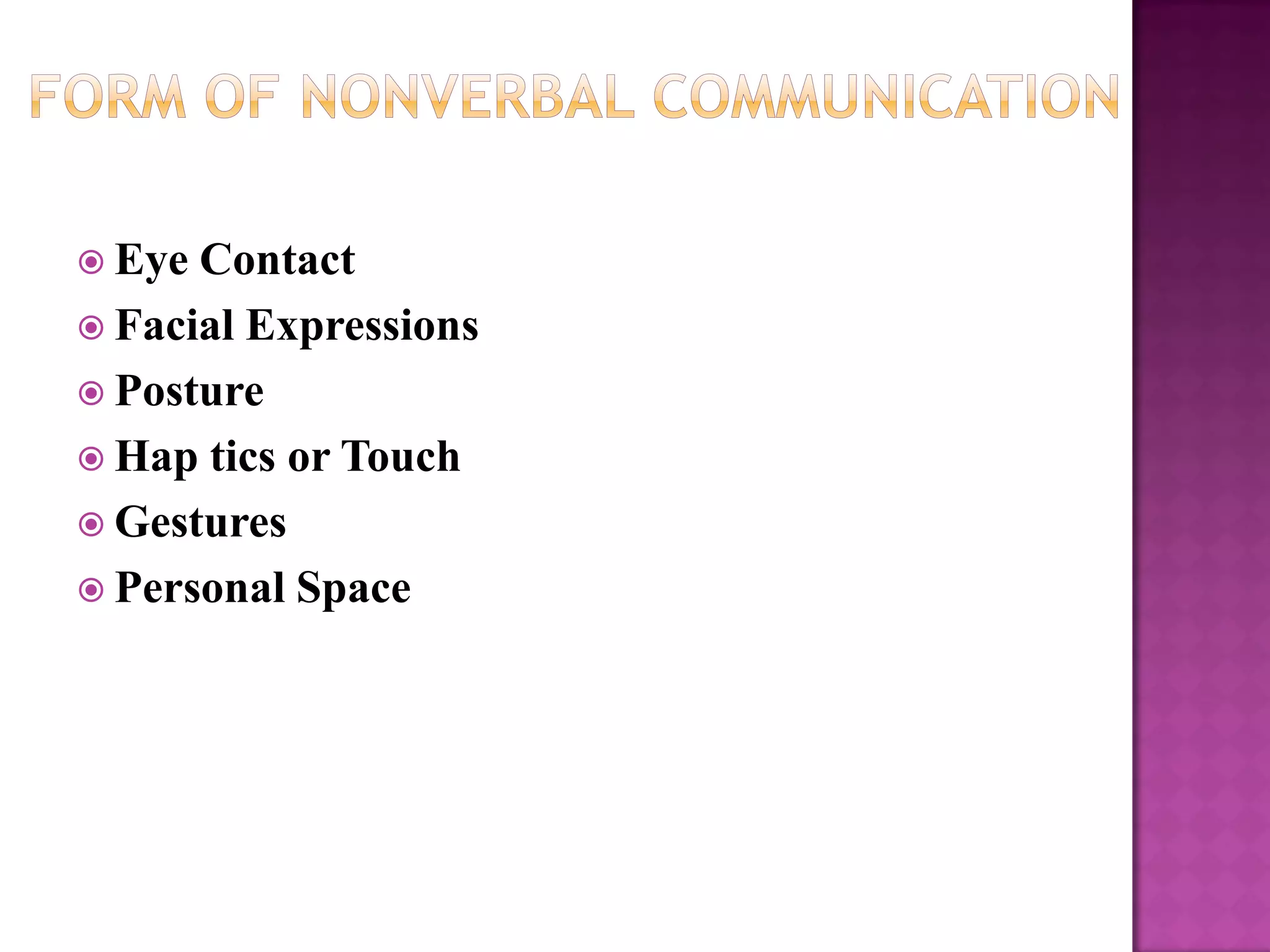 Non verbal communication | PDF