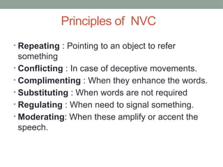 Non-Verbal Communication and types of NVCs | PPT