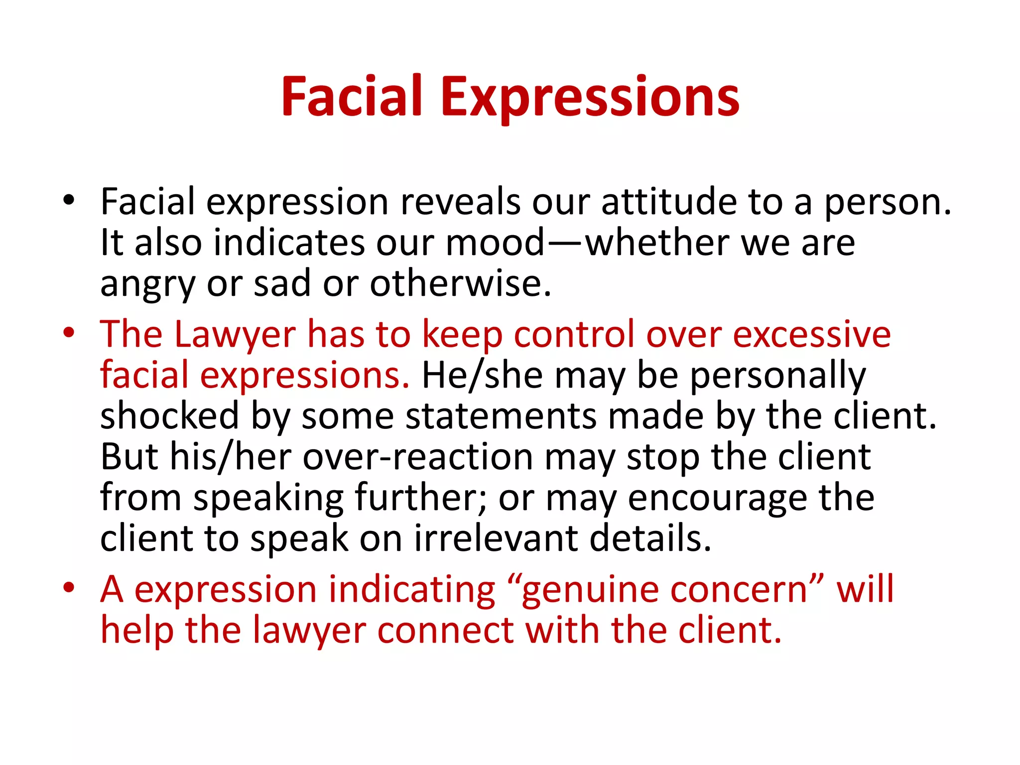 Non verbal communication for lawyers | PPTX