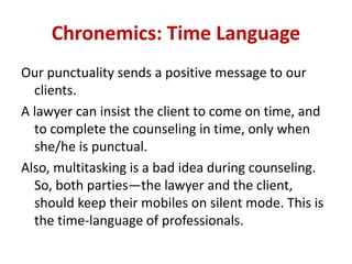 Non verbal communication for lawyers | PPTX