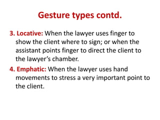 Non verbal communication for lawyers | PPTX