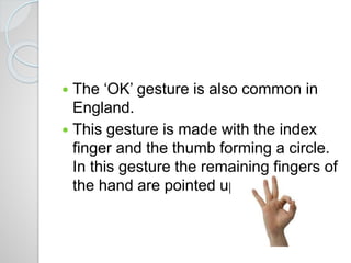 Non verbal communication in england | PPTX